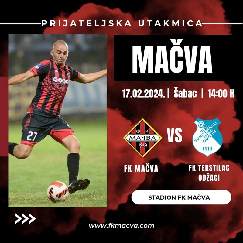 FK MAČVA: SUTRA GENERALNA PROBA PRED NASTAVAK PRVE LIGE SRBIJE - Šabac 24/7