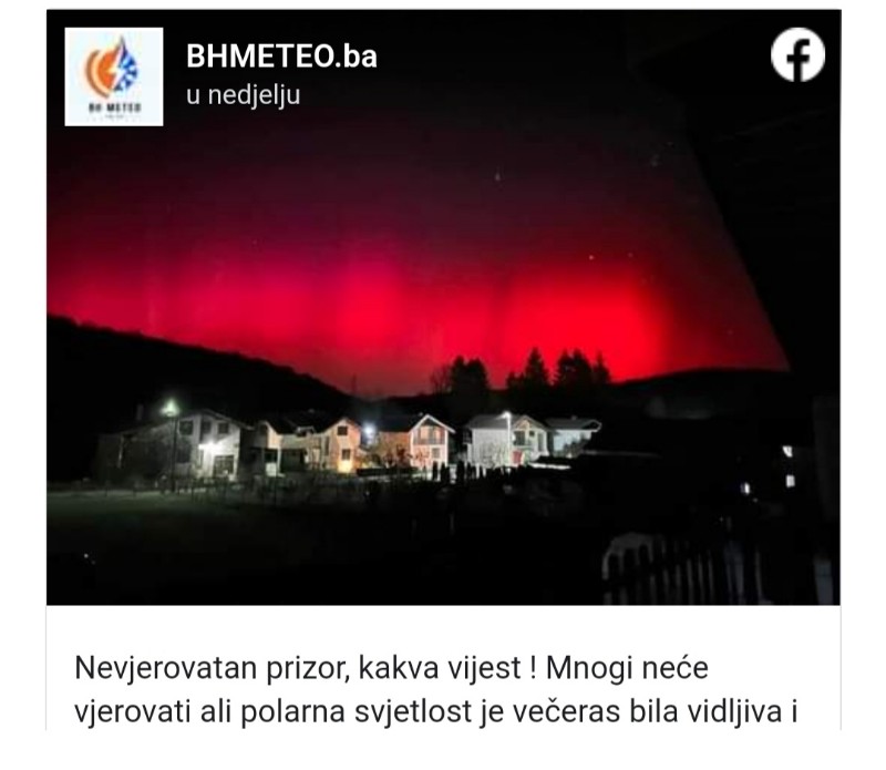MISTERIOZNA SVETLOST: Crveno nebo iznad Vojvodine uplašilo ljude! - Šabac 24/7